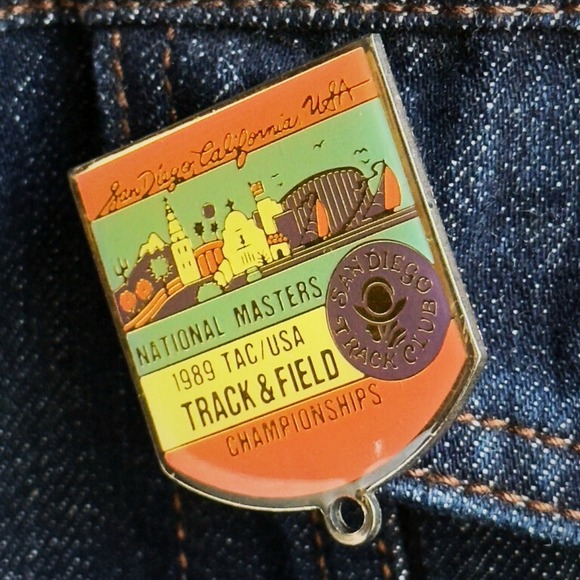 Jewelry | Vintage 1989 National Masters Track Field Championships Pin ...
